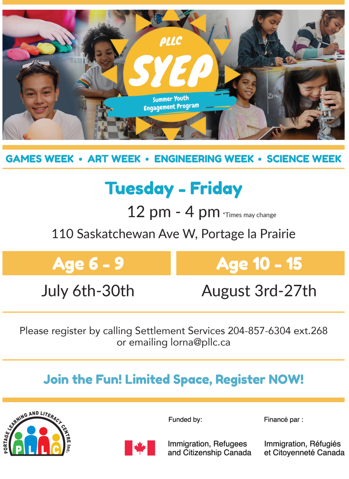 Summer Youth Engagement Program | Portage Learning and Literacy Centre ...